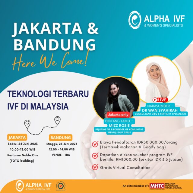 Jakarta & Bandung – PROMIL SUKSES DI MALAYSIA 2.0 - Alpha IVF Fertility Center Malaysia